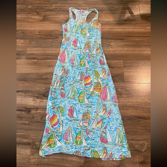 Lilly Pulitzer | Dresses | Lilly Pulitzer Treena You Gotta Regatta Maxi ...